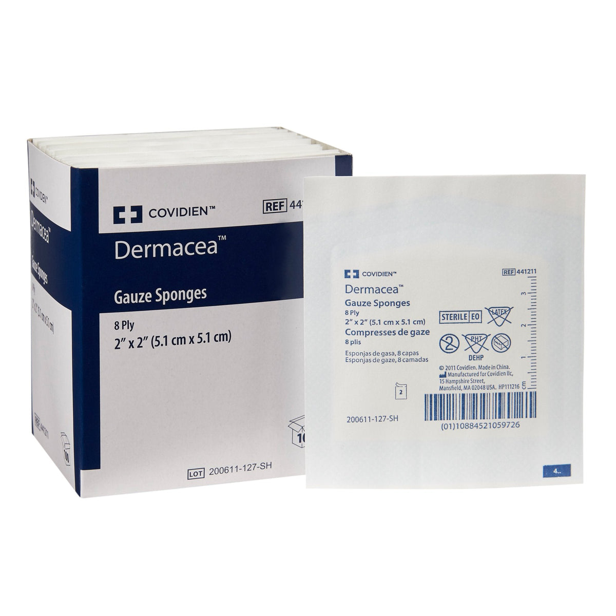 Dermacea™ 2 X 2 Inch 8-Ply Gauze Sponges - 441211 – MedSurg Express