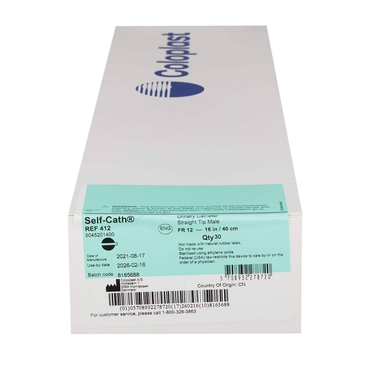 Self-Cath® 12Fr Straight Tip Uncoated PVC Catheter - 412 – MedSurg Express