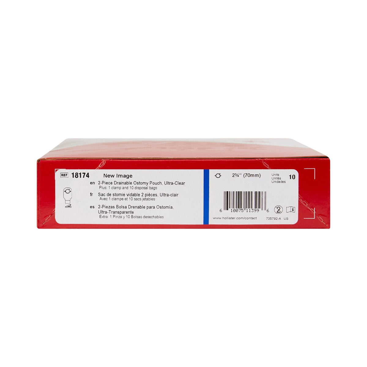 Hollister 18174 New Image™ Ostomy Pouch - Box of 10 – MedSurg Express