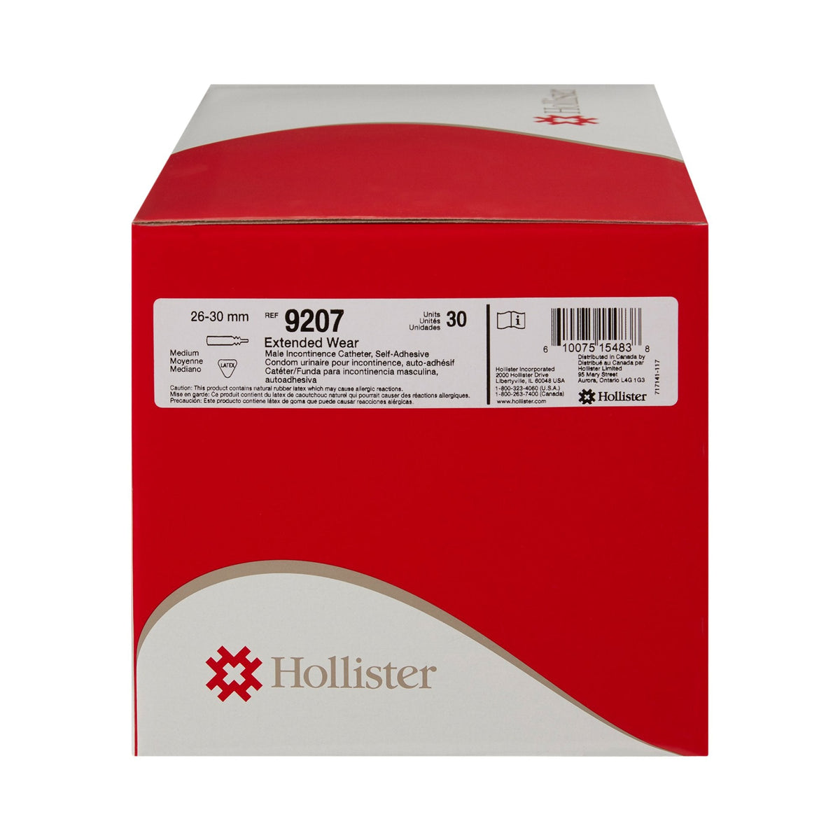 Hollister 9207 Male Extended Wear Medium Catheter - Box of 30 – MedSurg ...