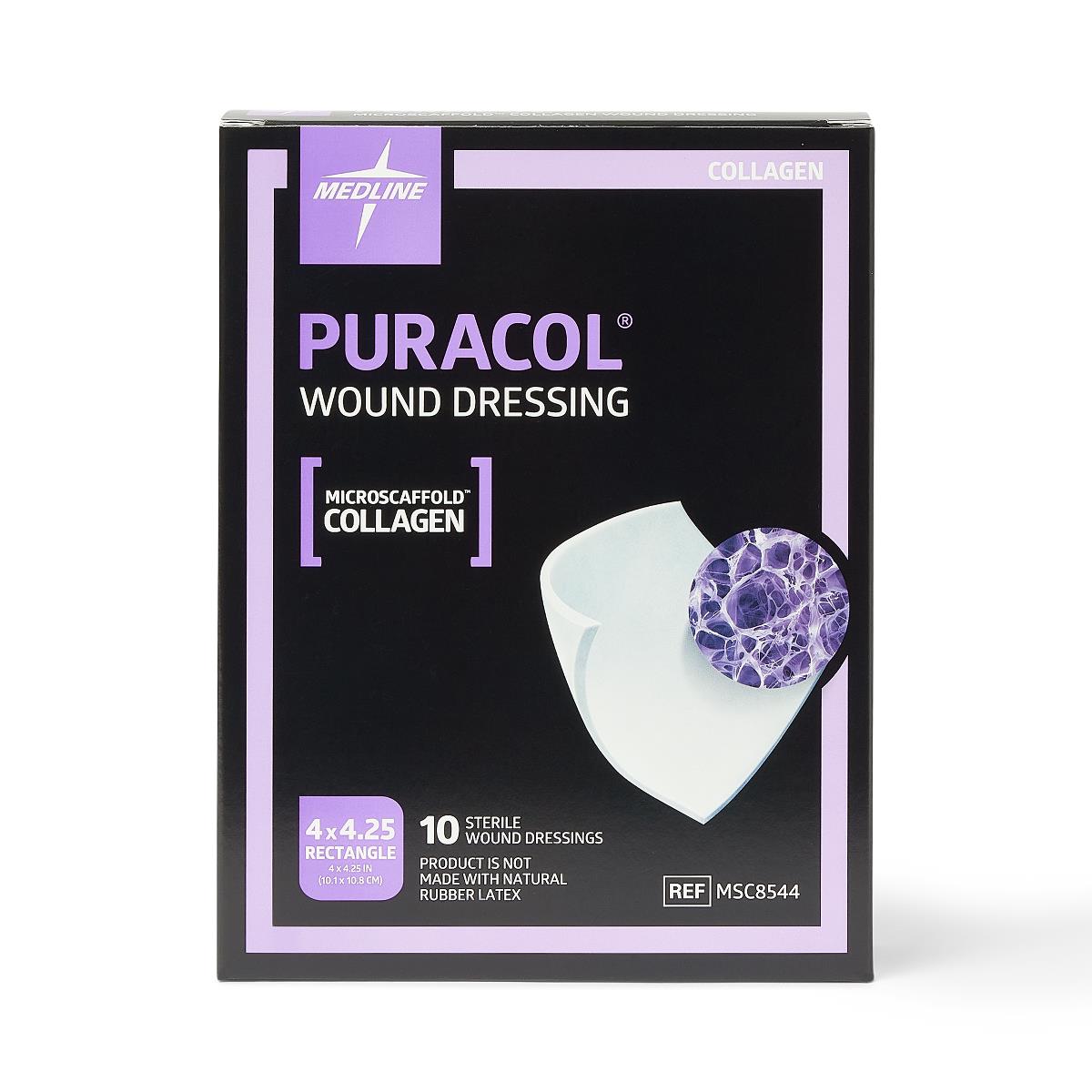 Puracol 4" x 4.25" Wound Dressings - Box of 10 – MedSurg Express