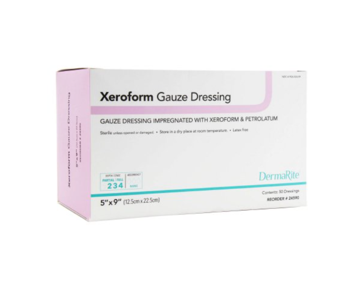 DermaRite Xeroform™ Gauze Dressing 5"x 9" - Box of 50 – MedSurg Express