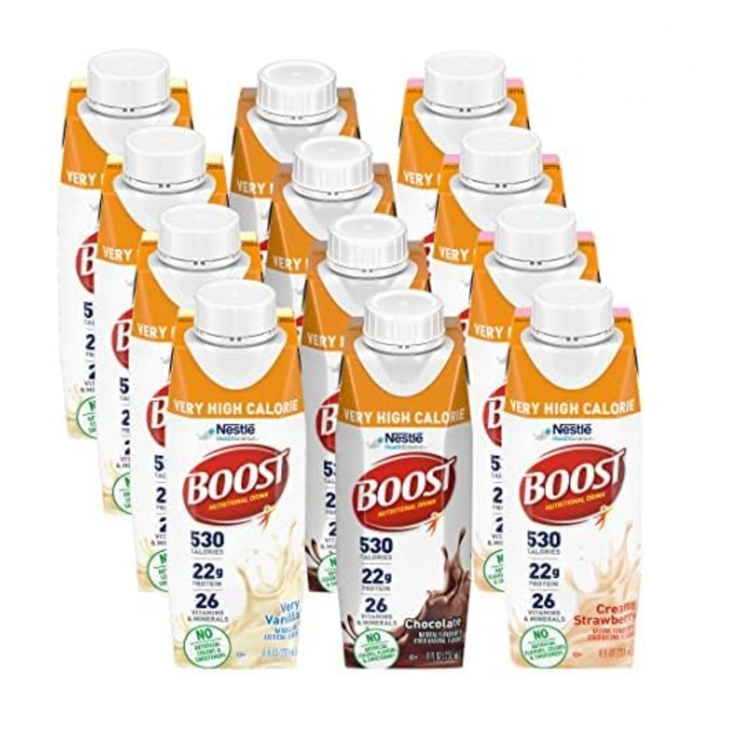 Boost® Very High Calorie Variety Pack 8oz - 12 Count – MedSurg Express