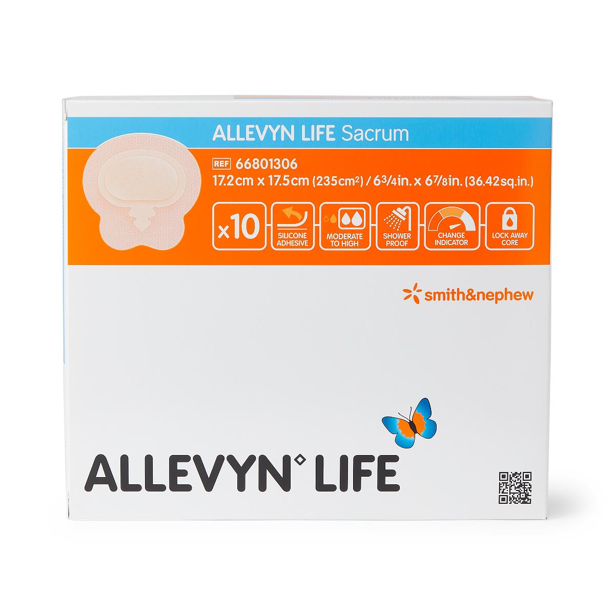 Allevyn Life 7 X 7 Inch Sacral Silicone Adhesive with Border – MedSurg ...