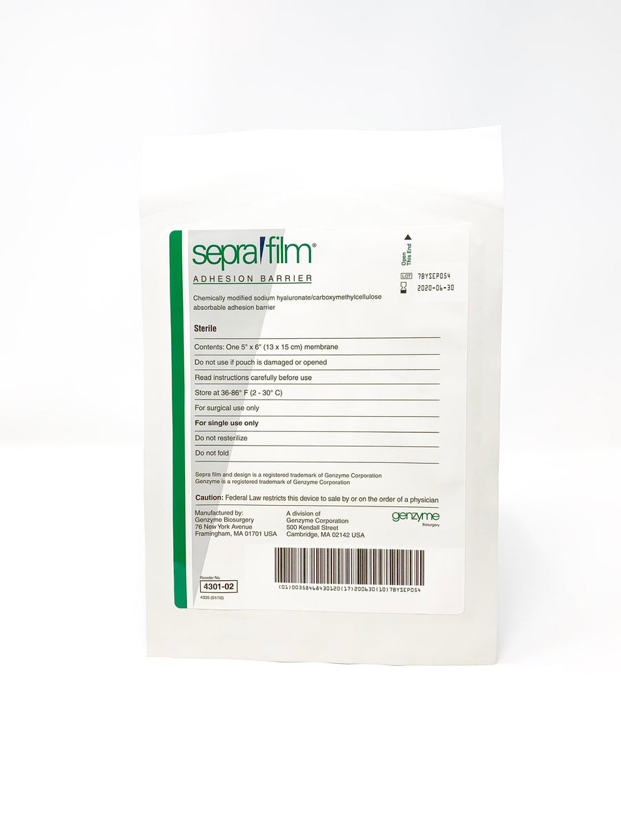 Seprafilm® Adhesion Barrier 4301-02 – MedSurg Express